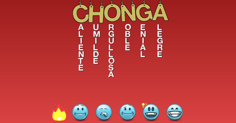 Emoticonos que describen a: chonga - Emoticones para tu nombre
