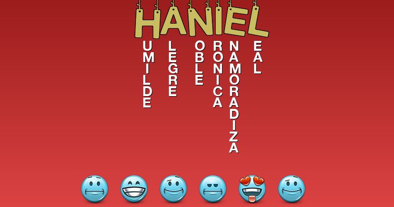 Emoticonos que describen a: haniel - Emoticones para tu nombre