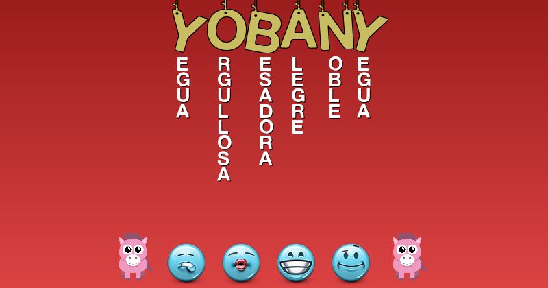 Emoticonos que describen a: yobany - Emoticones para tu nombre