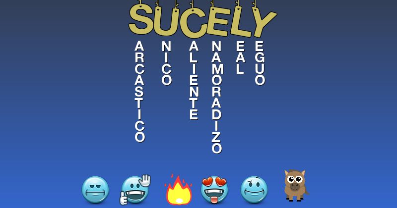 Emoticonos que describen a: sucely - Emoticones para tu nombre