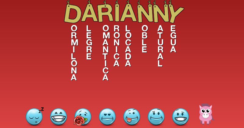 Emoticonos que describen a: darianny - Emoticones para tu nombre