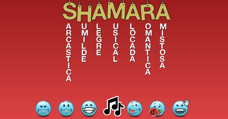 Emoticonos que describen a: shamara - Emoticones para tu nombre