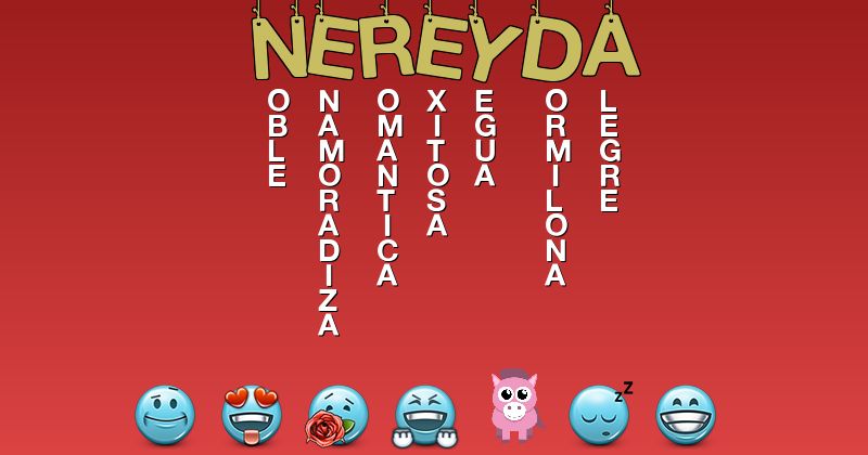 Emoticonos que describen a: nereyda - Emoticones para tu nombre