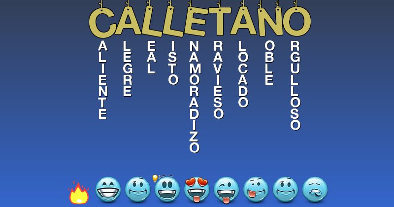 Emoticonos que describen a: calletano - Emoticones para tu nombre