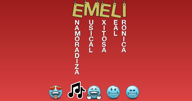 Emoticonos que describen a: emeli - Emoticones para tu nombre