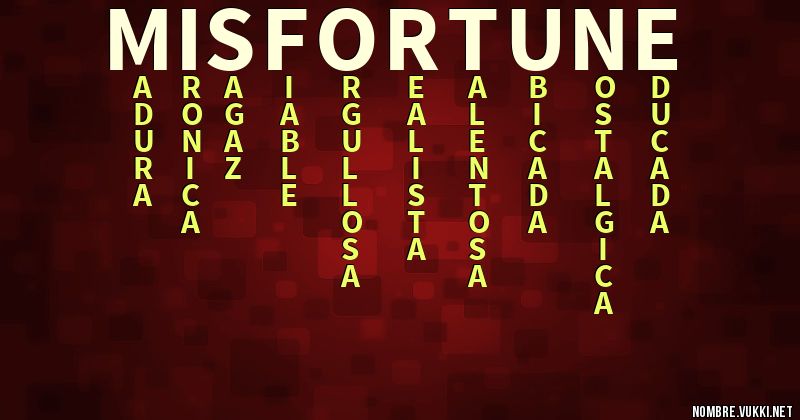 Qué significa misfortune