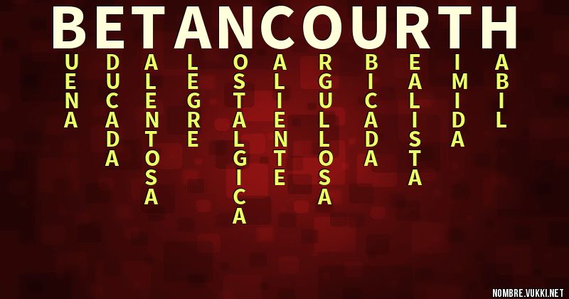 Qué significa betancourth