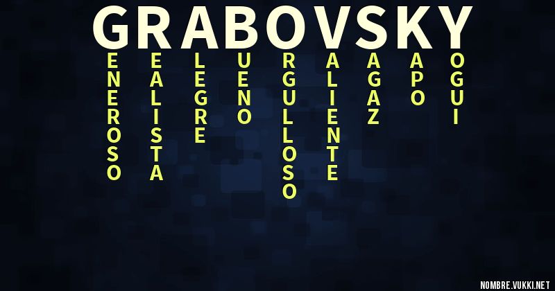Qué significa grabovsky