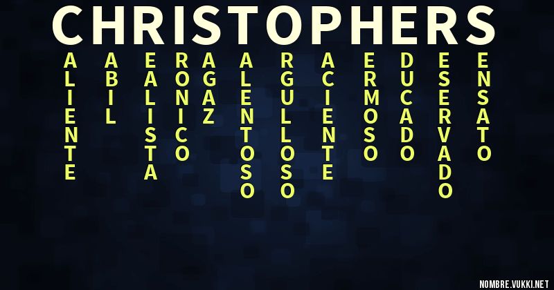 Qué significa christophers