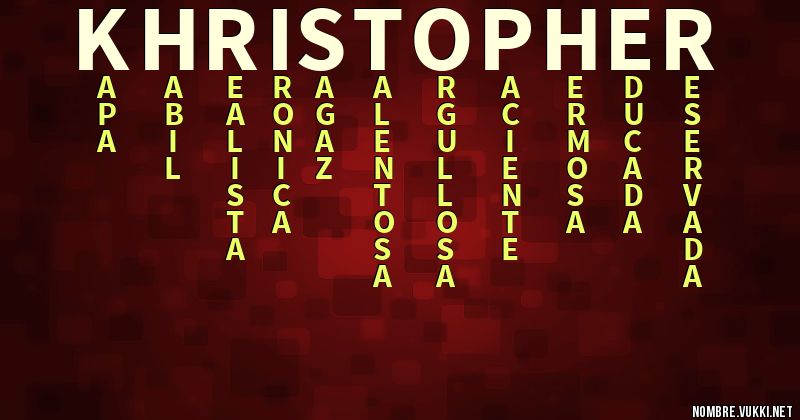 Qué significa khristopher