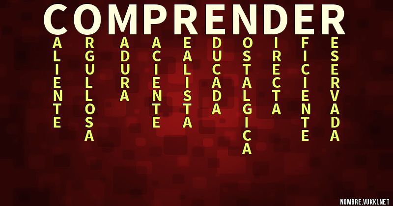 Qué significa comprender