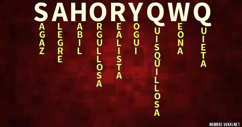 Qué significa sahory_qwq