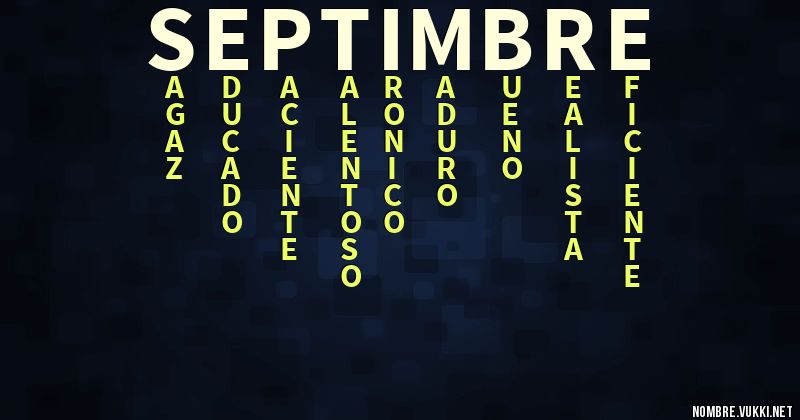 Qué significa septimbre