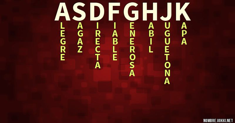 Qué significa asdfghjk