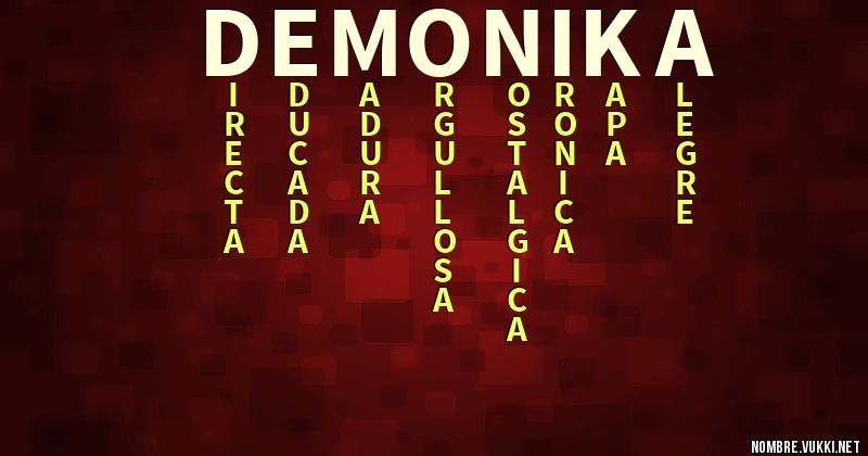 Qué significa demonika