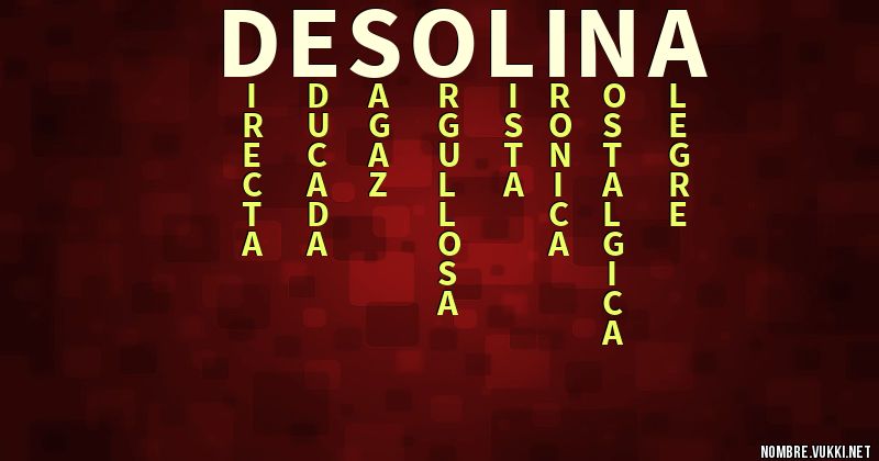 Qué significa desolina