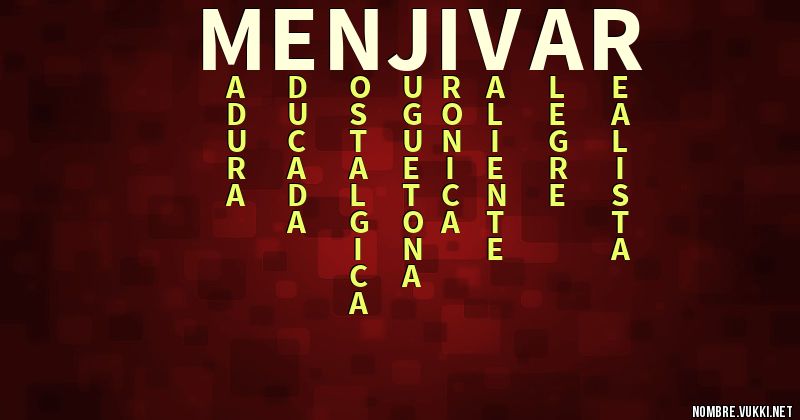 Qué significa menjivar