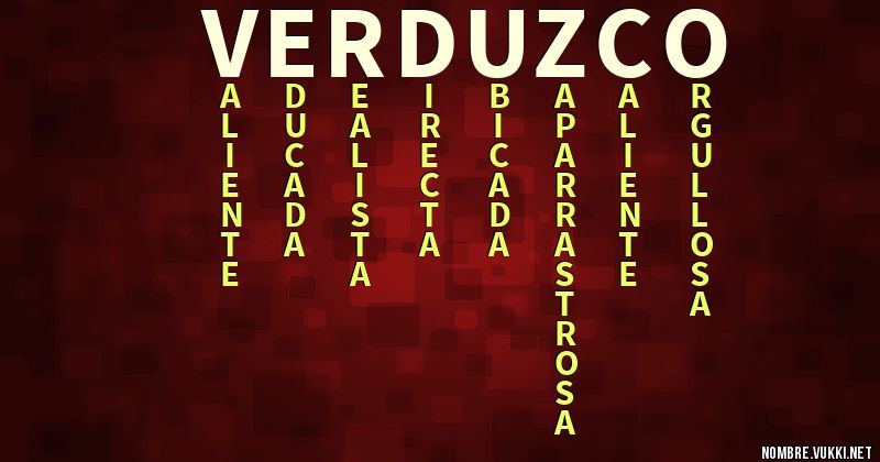 Qué significa verduzco