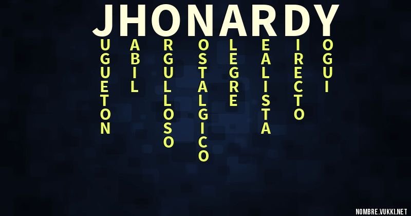 Qué significa jhonardy