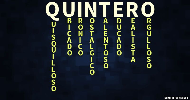 Qué significa quintero