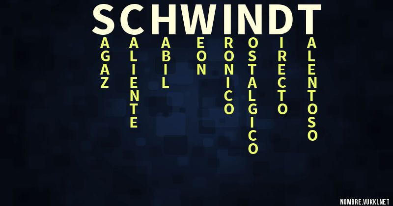 Qué significa schwindt
