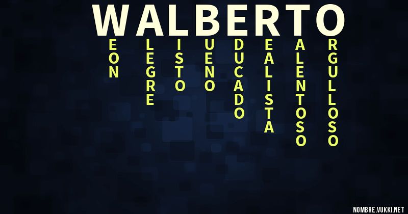 Qué significa walberto