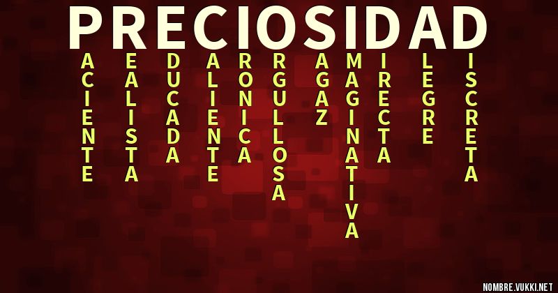 Qué significa preciosidad