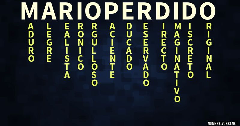 Qué significa marioperdido