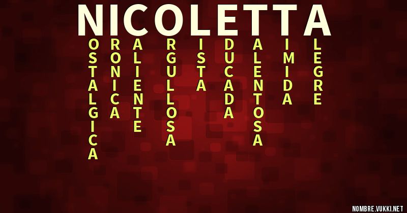 Qué significa nicoletta