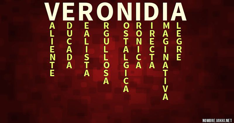 Qué significa veronidia