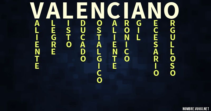 Qué significa valenciano