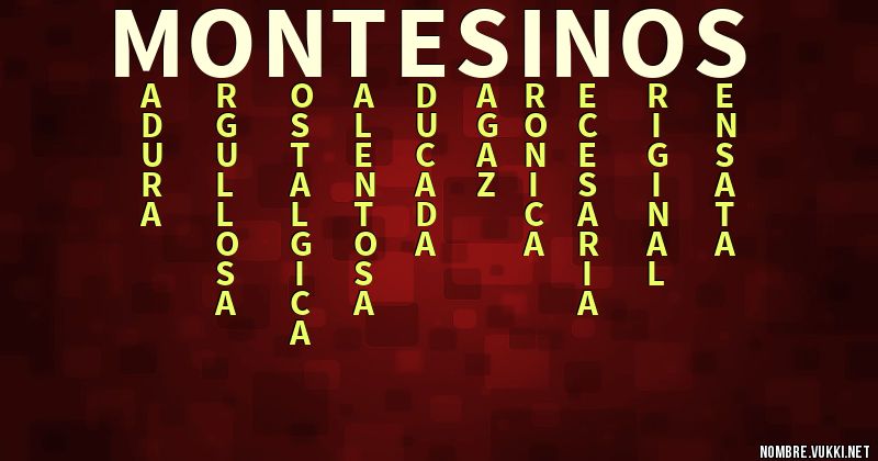 Qué significa montesinos