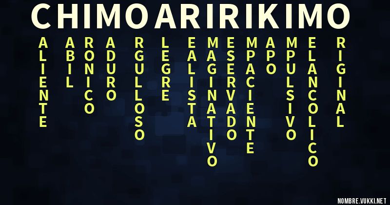 Qué significa chimoaririkimo