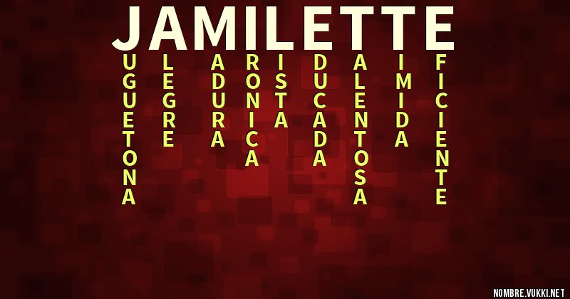 Qué significa jamilette