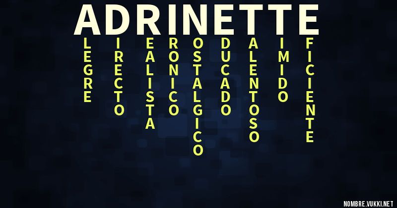 Qué significa adrinette