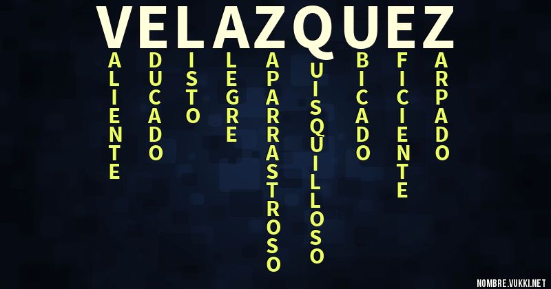 Qué significa velázquez
