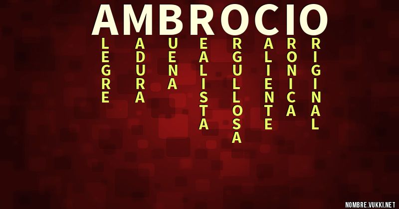 Qué significa ambrocio