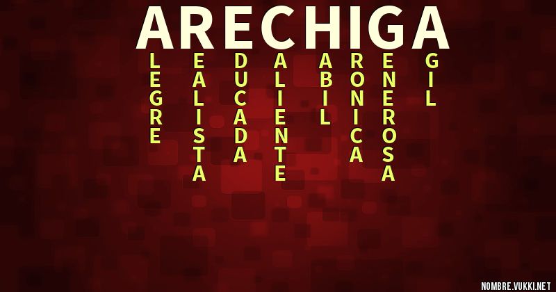 Qué significa arechiga