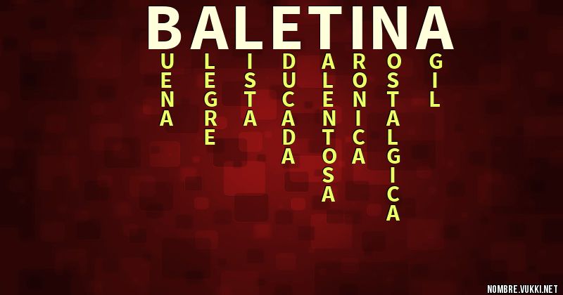 Qué significa baletina