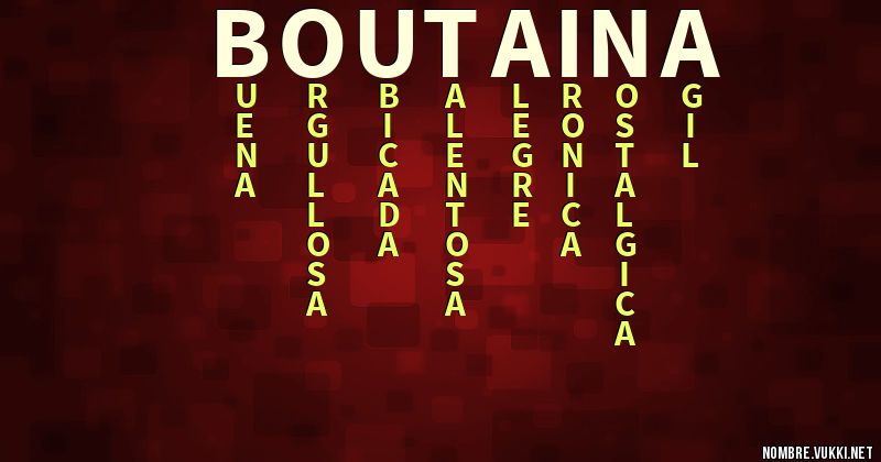 Qué significa boutaina