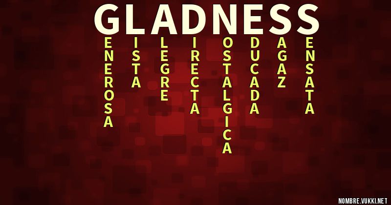 Qué significa gladness