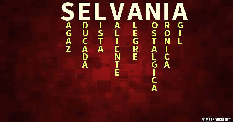 Qué significa selvania