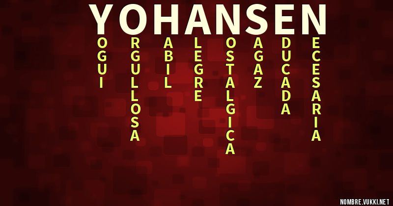 Qué significa yohansen