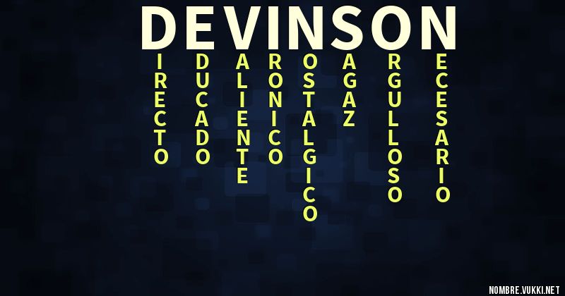 Qué significa devinson