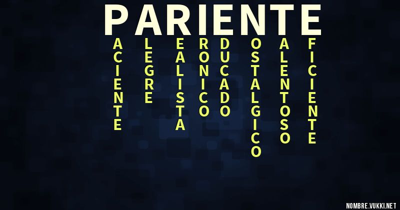 Qué significa pariente