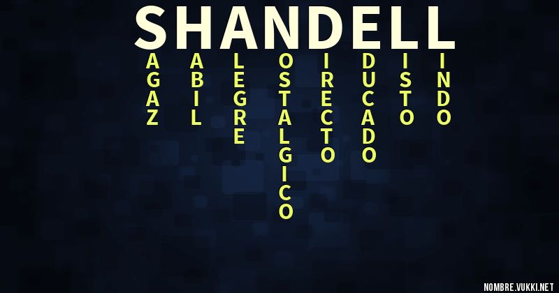 Qué significa shandell