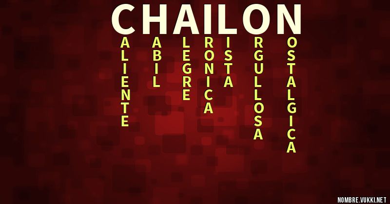 Qué significa chailon