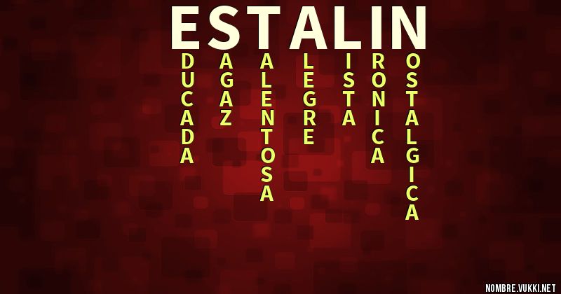 Qué significa estalin
