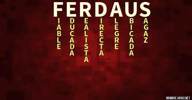 Qué significa ferdaus
