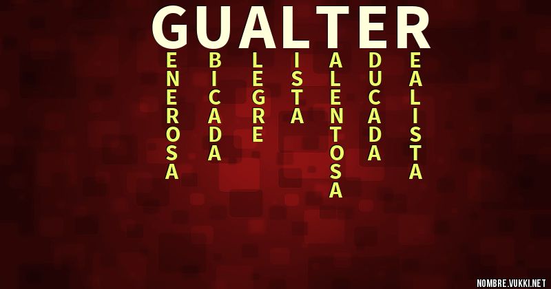 Qué significa gualter